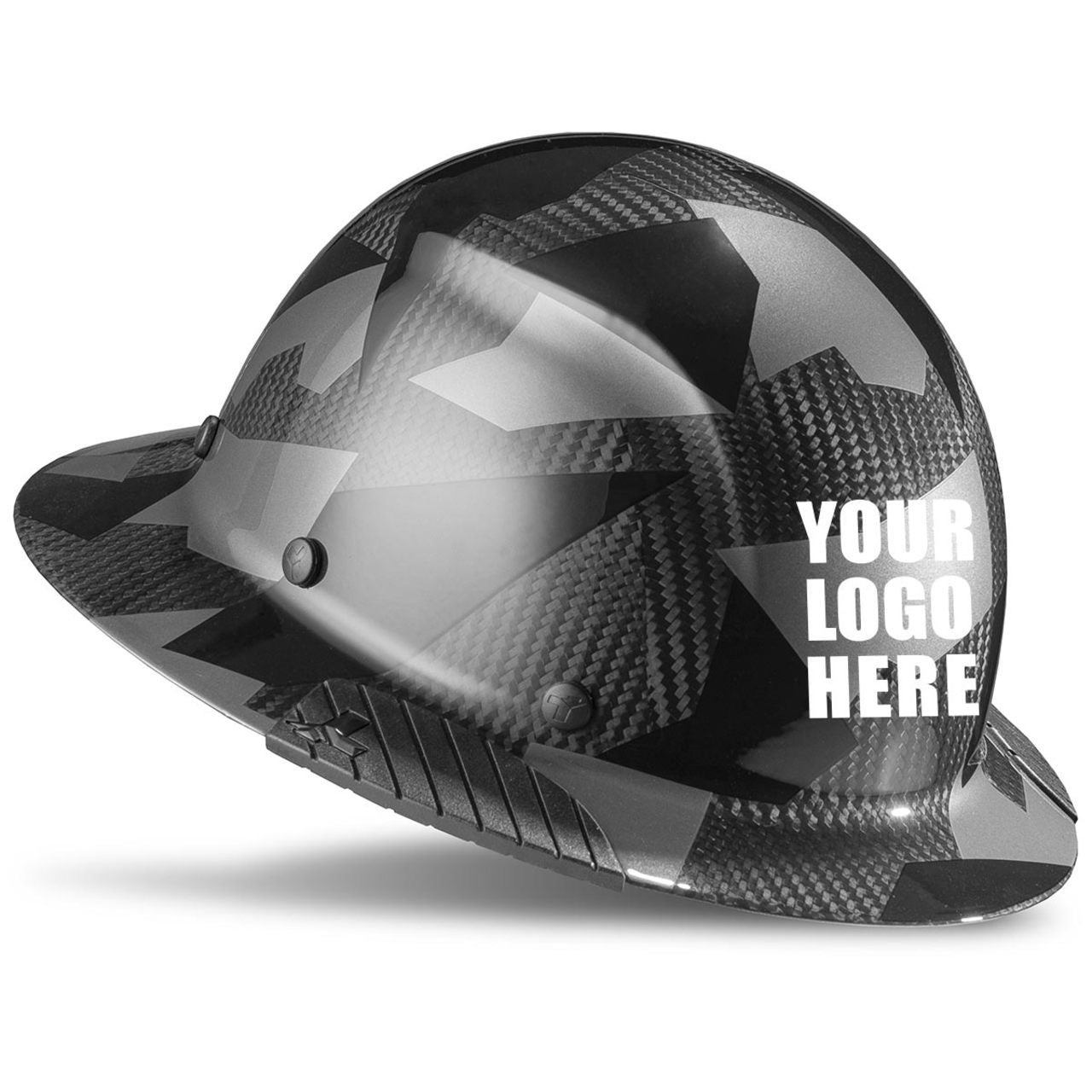 Custom LIFT DAX Full Brim Camo Carbon Hard Hat – Safety Gear ...
